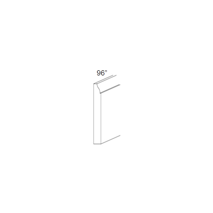 RTA Pewter Grey Shaker 96" Base Board Molding - Cut Molding into a 5ft ...