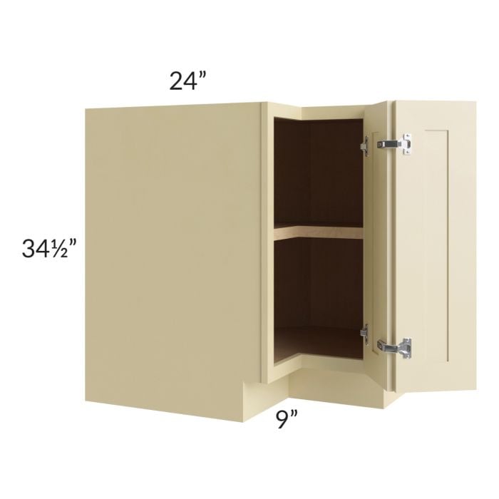 RTA Phoenix Cream Glaze 33" Corner Base Cabinet (Trays sold separately ...