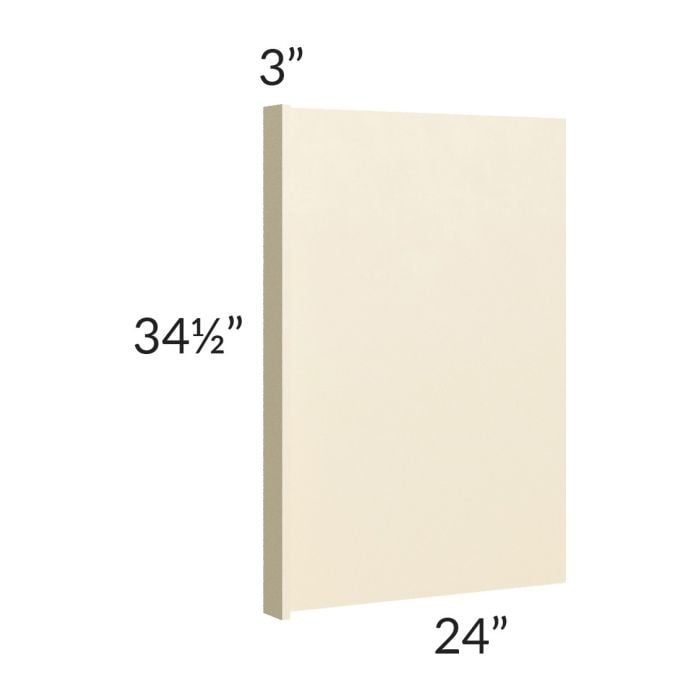 RTA Phoenix Cream Glaze Appliance End Panel with a 3" Return – Kitchen ...