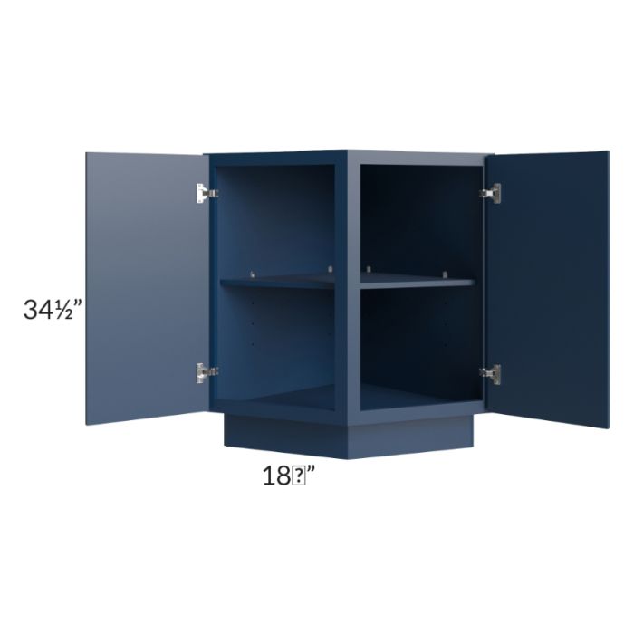 RTA Portland Navy Blue 24" Angle Base Cabinet – Kitchen Oasis