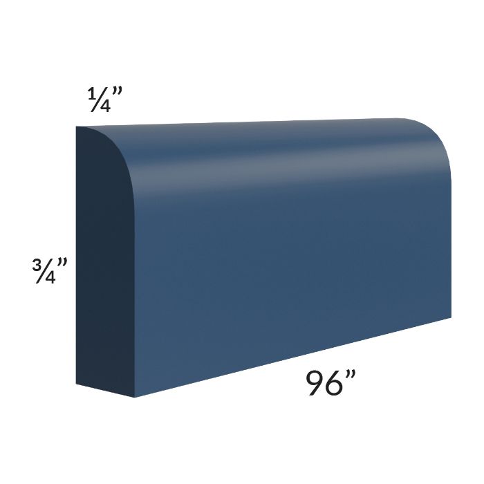 RTA Portland Navy Blue 96" Scribe Molding - Cut Molding into a 5Ft and ...