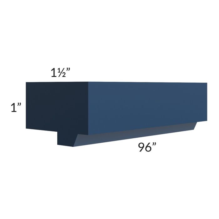 RTA Portland Navy Blue 96" Shaker Light Rail Molding – Kitchen Oasis