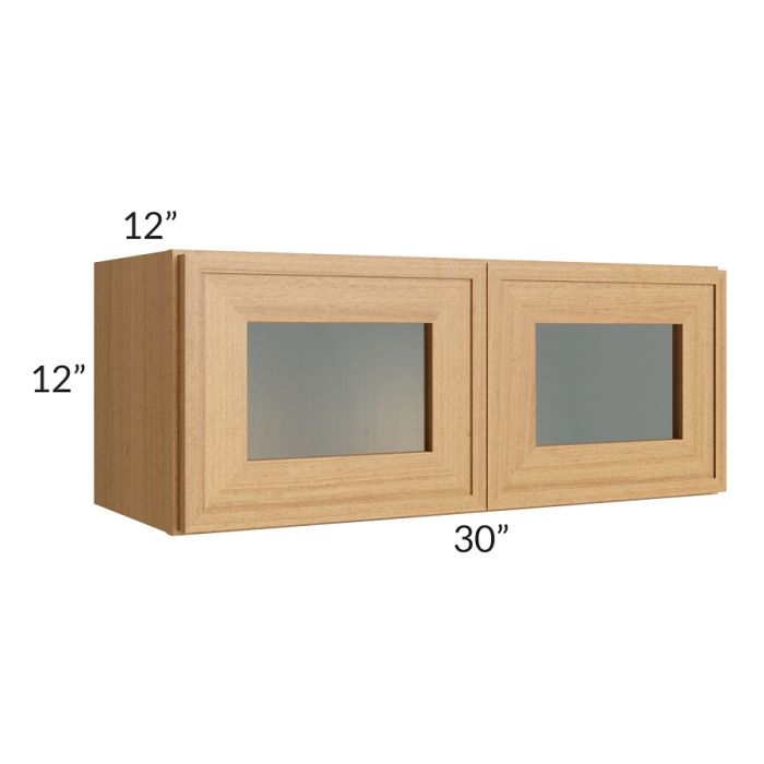 RTA Portland Sand 30" x 12" Glass Doors Only with Glass Included ...