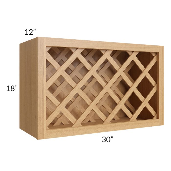 RTA Portland Sand 30" x 18" Wine Rack Cabinet – Kitchen Oasis