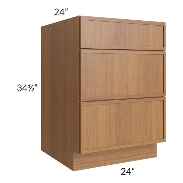 RTA Portland Walnut 24" Drawer Base Cabinet – Kitchen Oasis