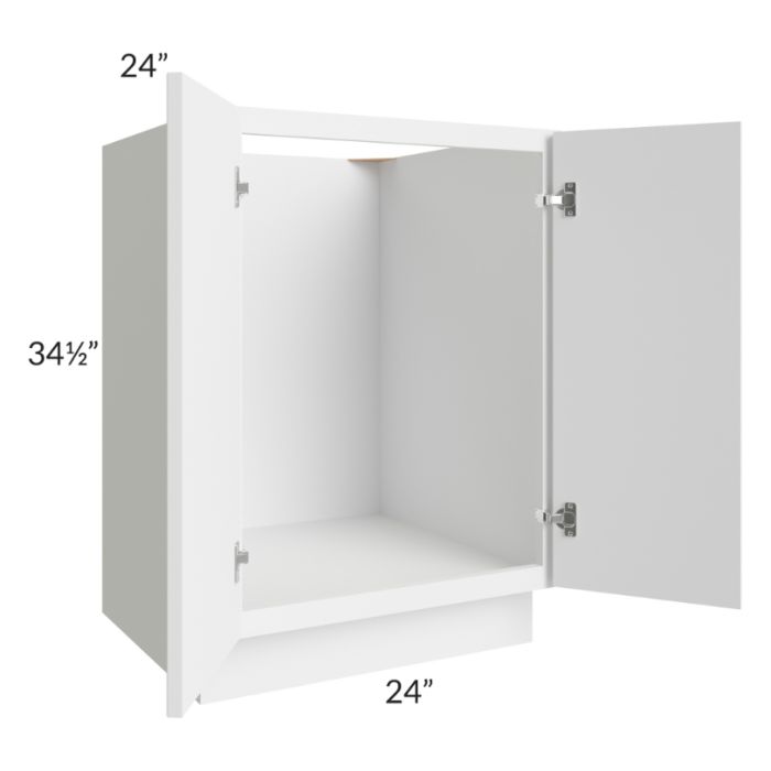 RTA Portland White 24" Full Height Door Base Cabinet – Kitchen Oasis