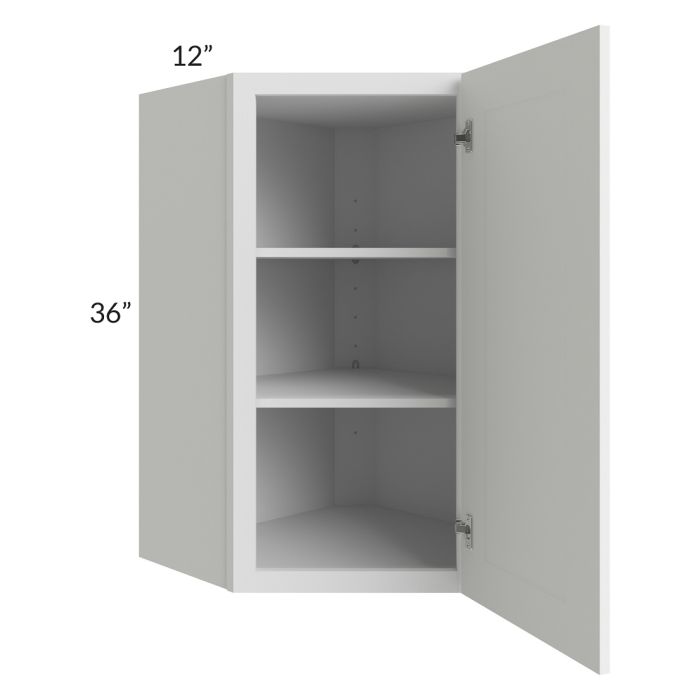 RTA Portland White 24" x 36" Wall Diagonal Corner Cabinet – Kitchen Oasis