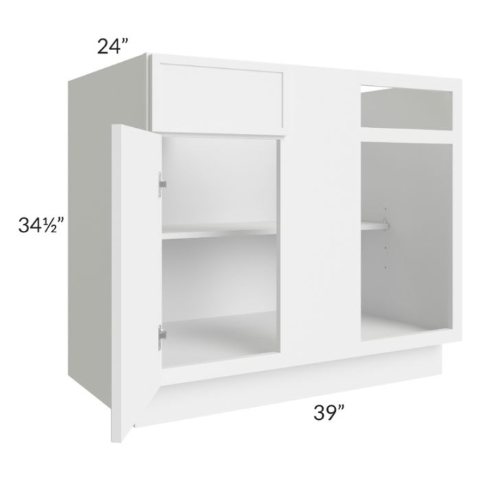 RTA Portland White 42"-45" Blind Base Corner Cabinet – Kitchen Oasis