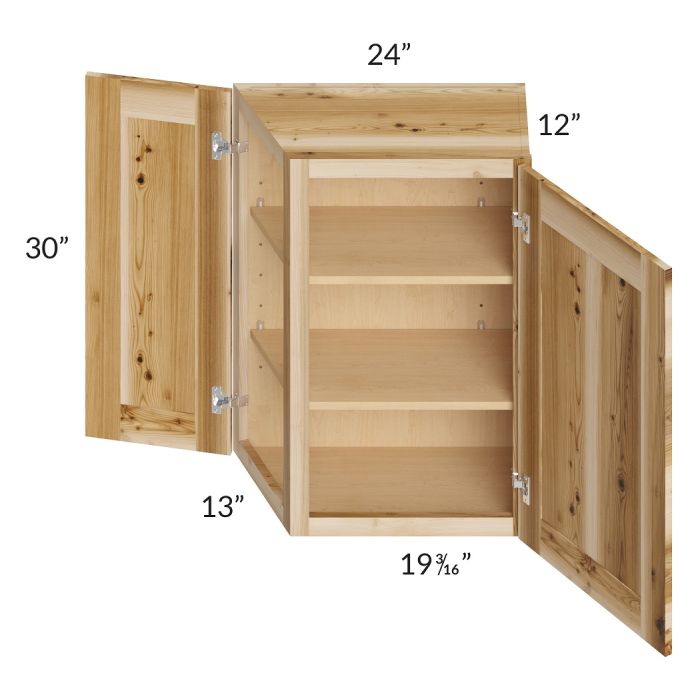 RTA Prairie Shaker 24" x 30" Wall End Angle Cabinet – Kitchen Oasis