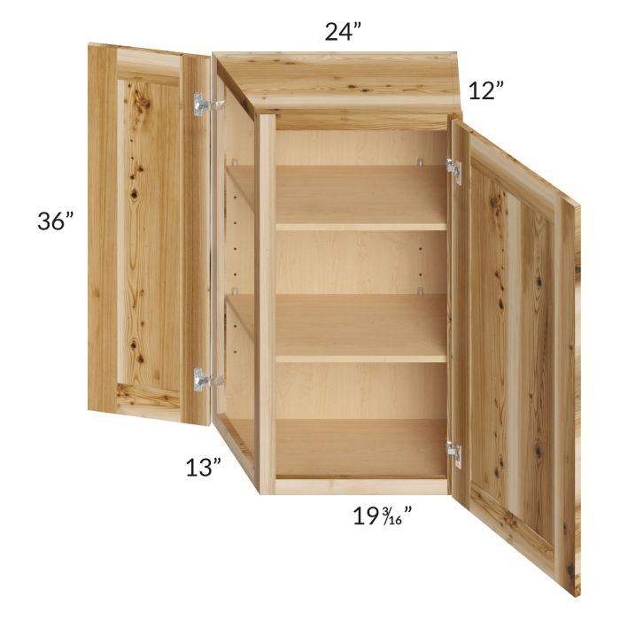 RTA Prairie Shaker 24" x 36" Wall End Angle Cabinet – Kitchen Oasis