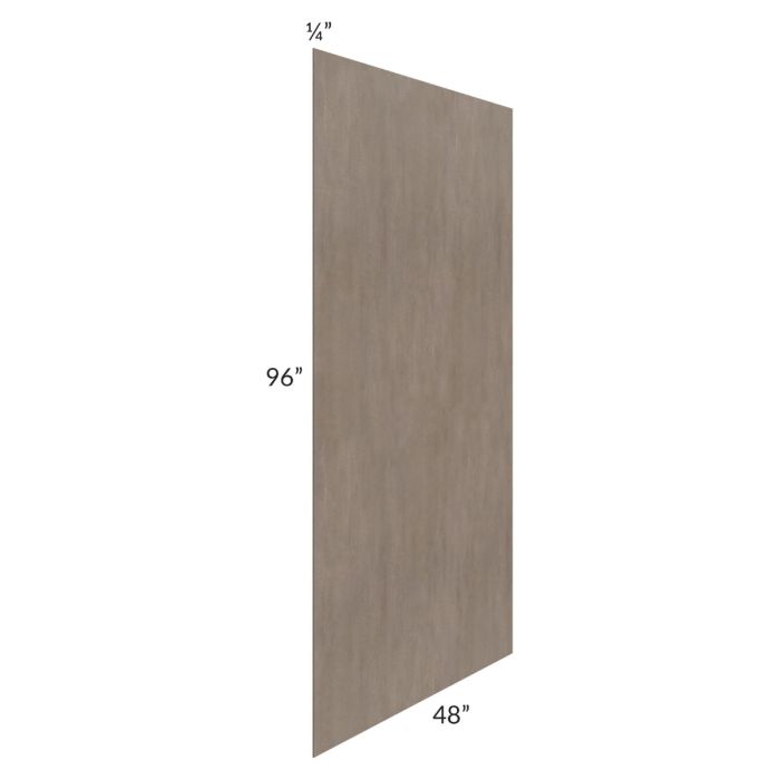 RTA Providence Natural Grey 48" x 96" Finished Back Panel - Cut in Hal ...