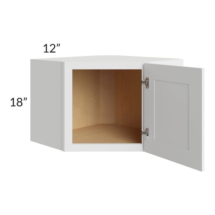 RTA Royal White Shaker 24" x 18" Wall Diagonal Corner Cabinet – Kitchen ...