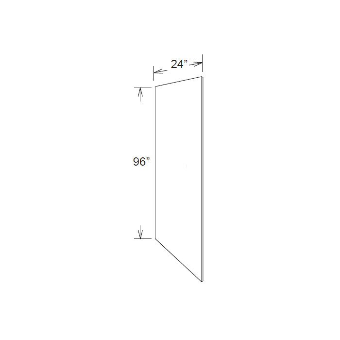 RTA Royal White Shaker 24" x 96" x 3/4 Finished Panel – Kitchen Oasis