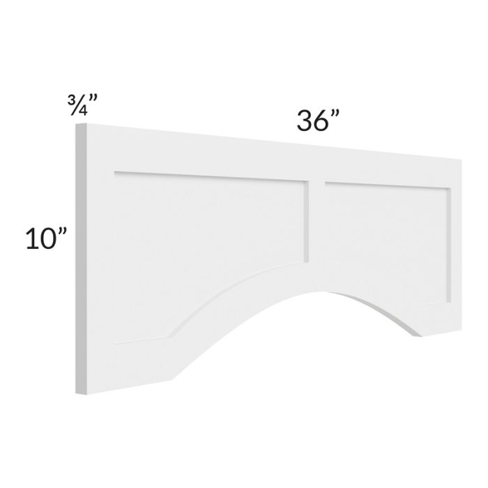 RTA Royal White Shaker 36" Arched Valance – Kitchen Oasis