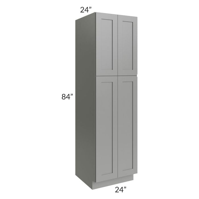 RTA Shale Grey Shaker 24" x 90" Utility Cabinet with 1 Roll Out Tray ...