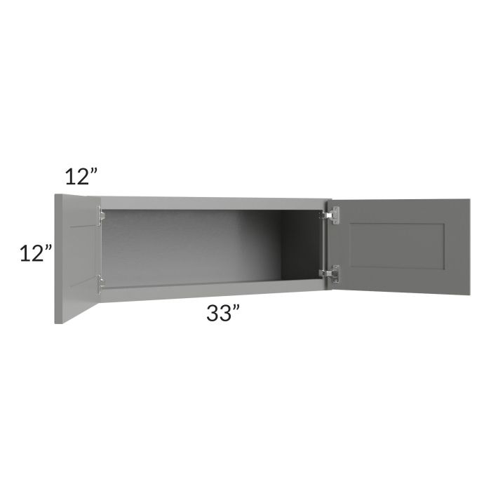 RTA Shale Grey Shaker 33" x 12" Wall Cabinet – Kitchen Oasis