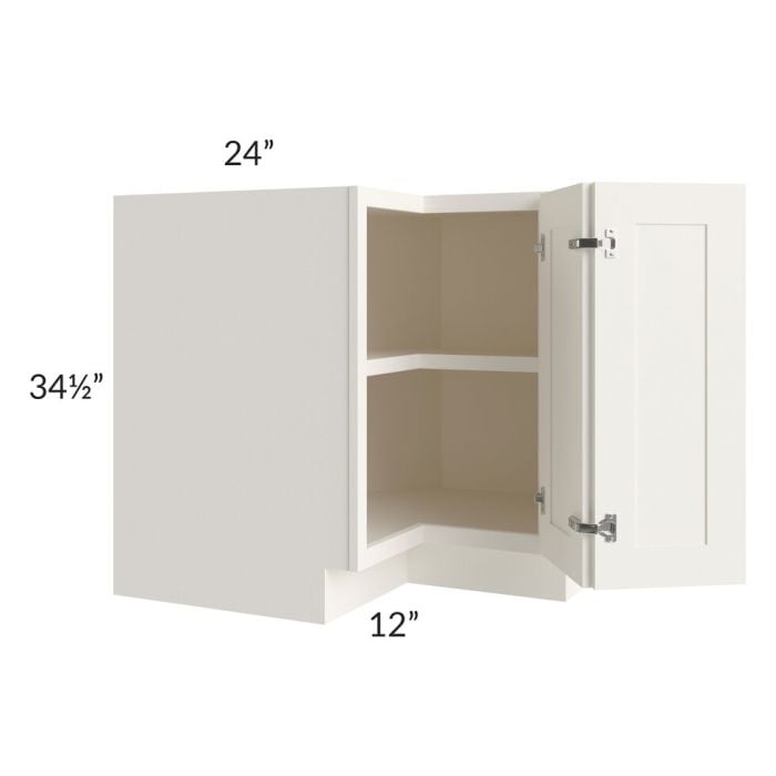 RTA Signature Vanilla Glaze 36" Corner Base Cabinet with 1 Fixed Shelf ...