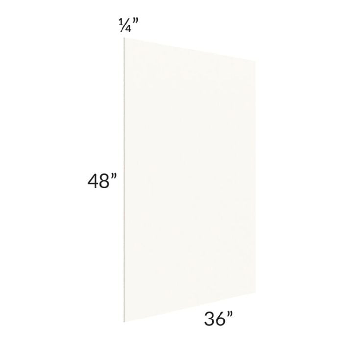 RTA Signature Vanilla Glaze 48" x 36" Finished Back Panel - Cut in Hal ...