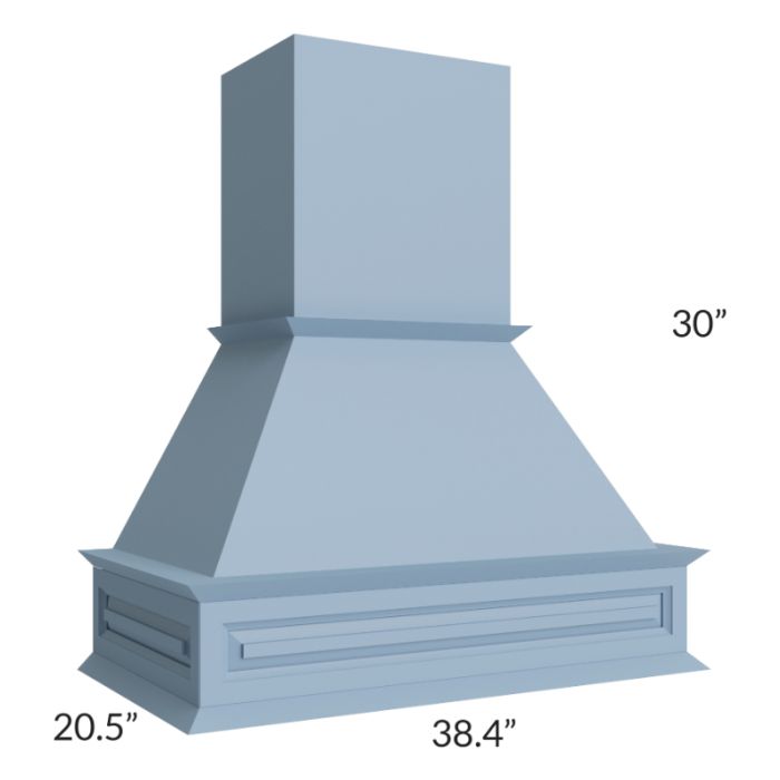 RTA Sky Blue Shaker Wood Range Hood – Kitchen Oasis
