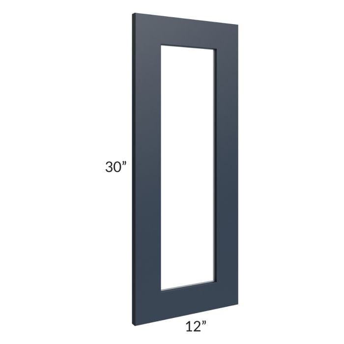 RTA Southport Blue Shaker 12" x 30" Glass Door Only – Kitchen Oasis