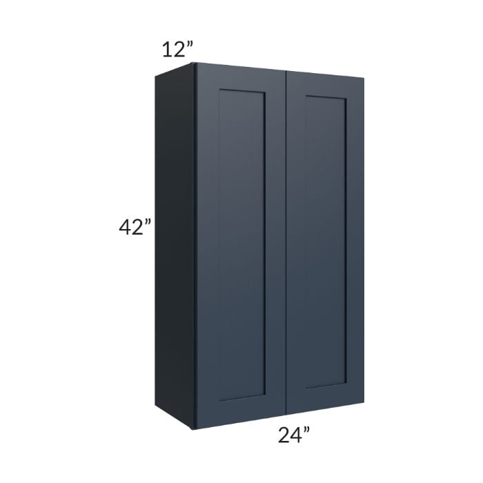 RTA Southport Blue Shaker 24" x 42" Wall Cabinet – Kitchen Oasis