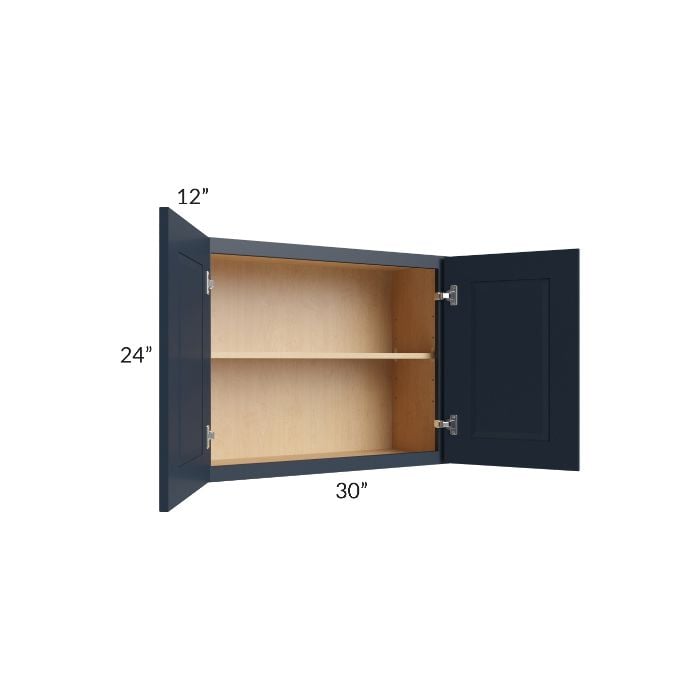 RTA Southport Blue Shaker 30" x 24" Wall Cabinet – Kitchen Oasis
