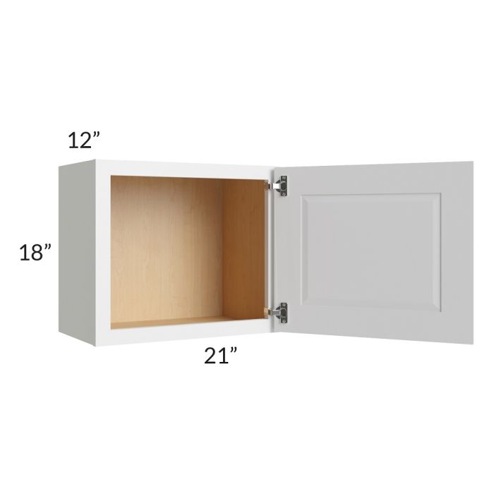 RTA Southport White Shaker 21" x 18" Wall Cabinet – Kitchen Oasis