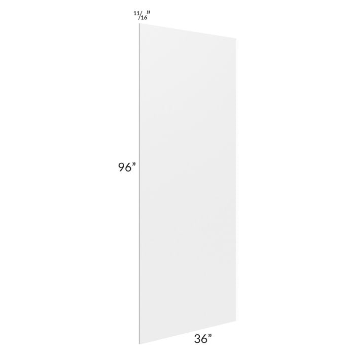 RTA Southport White Shaker 36" x 96" x 3/4" Finished Panel with Scribe ...