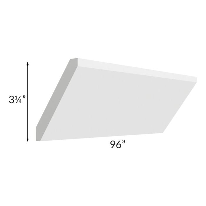 RTA Southport White Shaker 96" CM8-S-DWS Angled Crown Molding – Kitchen ...