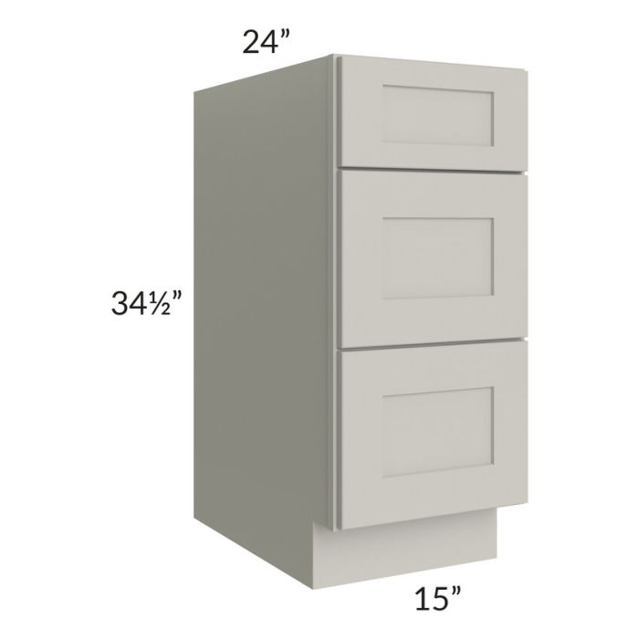 RTA Stone Shaker 15" 3-Drawer Base Cabinet – Kitchen Oasis
