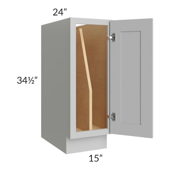 RTA Stone Shaker 15" Full Height Door Tray Divider Base Cabinet ...