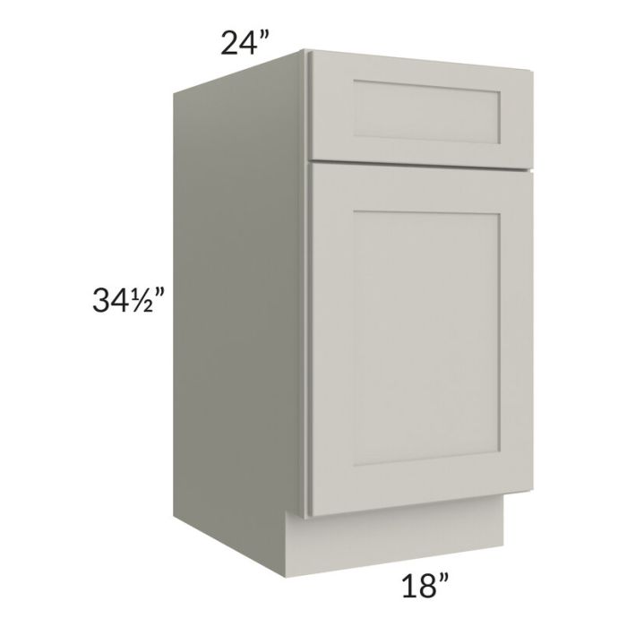 RTA Stone Shaker 18" Base Cabinet with 2 Roll Out Trays and Tray Divid ...