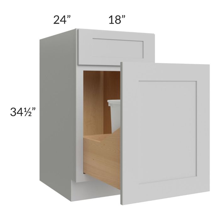 RTA Stone Shaker 18" Base Cabinet with Double Trashcan Pullout with 2 ...