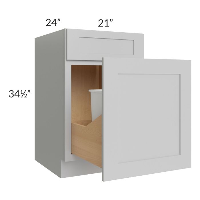 RTA Stone Shaker 21" Base Cabinet with Double Trashcan Pullout ...