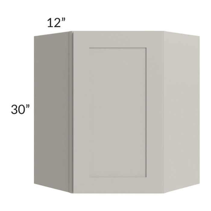 RTA Stone Shaker 24" x 30" Wall Diagonal Corner Cabinet with 1 Decorat ...