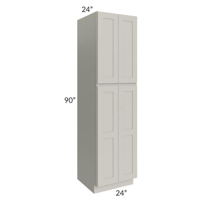 RTA Stone Shaker 24" x 90" x 24" Wall Pantry Cabinet with 2 Roll Out T ...