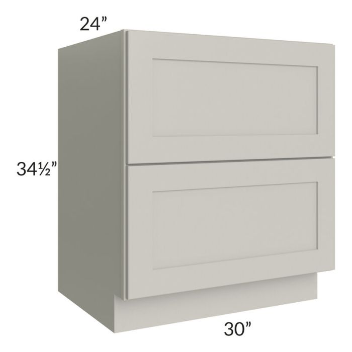 RTA Stone Shaker 30" 2-Drawer Base Cabinet – Kitchen Oasis