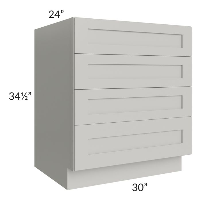 RTA Stone Shaker 30" 4-Drawer Base Cabinet – Kitchen Oasis