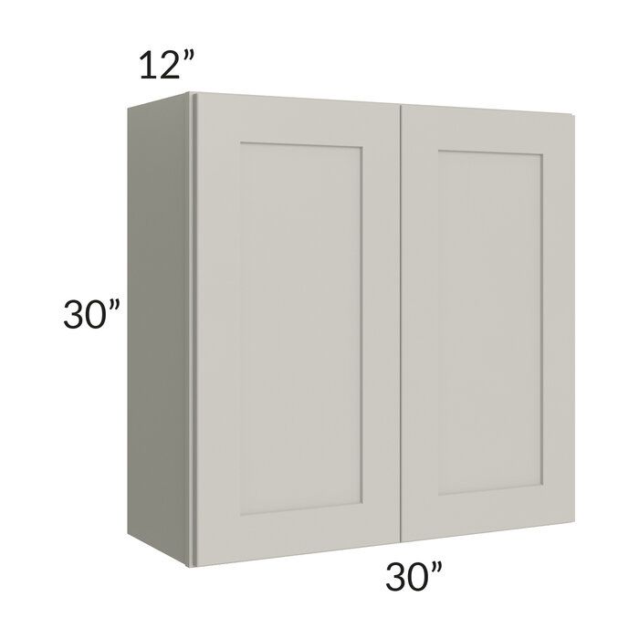 RTA Stone Shaker 30" x 30" Wall Cabinet with 1 Decorative End Panel ...