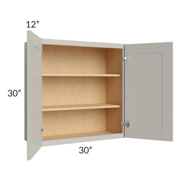 RTA Stone Shaker 30" x 30" Wall Cabinet with 1 Decorative End Panel ...