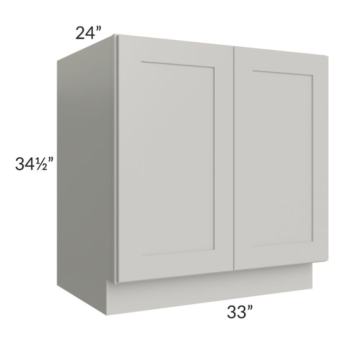 RTA Stone Shaker 33" Full Height Door Base Cabinet with 2 Roll Out Tra ...