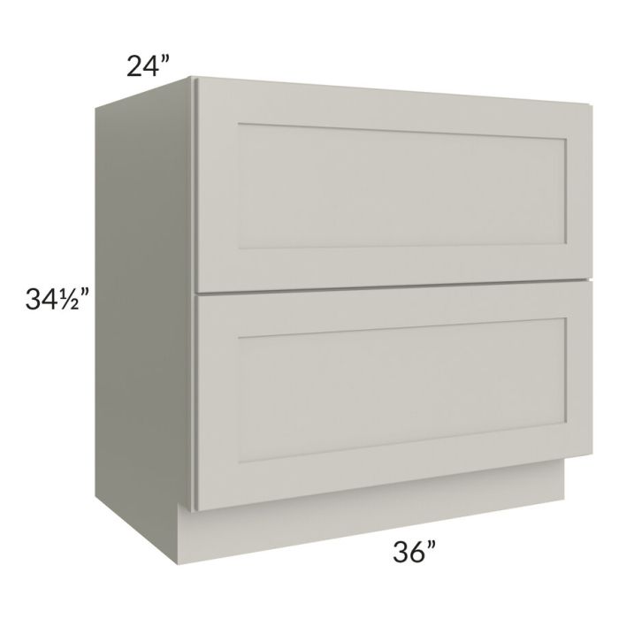RTA Stone Shaker 36" 2-Drawer Base Cabinet – Kitchen Oasis