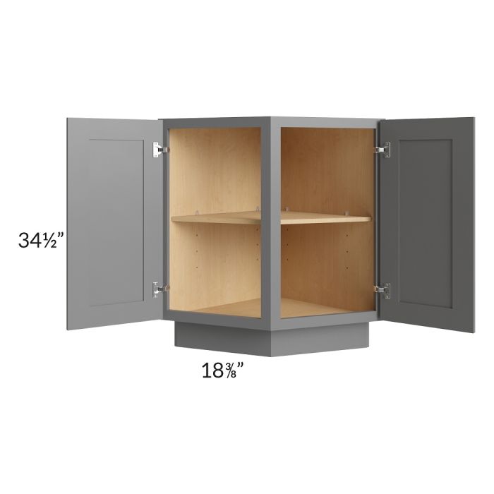 RTA Stratton Light Grey Shaker 24" Angle Base Cabinet – Kitchen Oasis