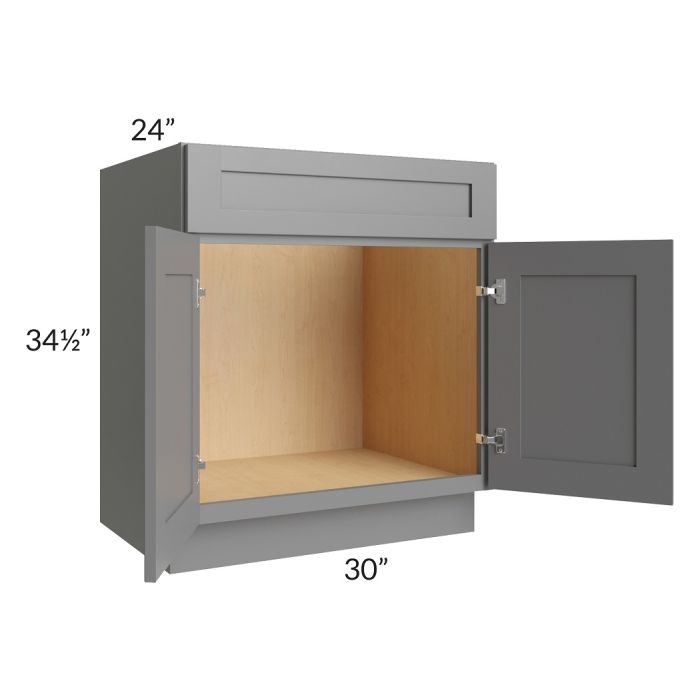 RTA Stratton Light Grey Shaker 30" Sink Base Cabinet – Kitchen Oasis