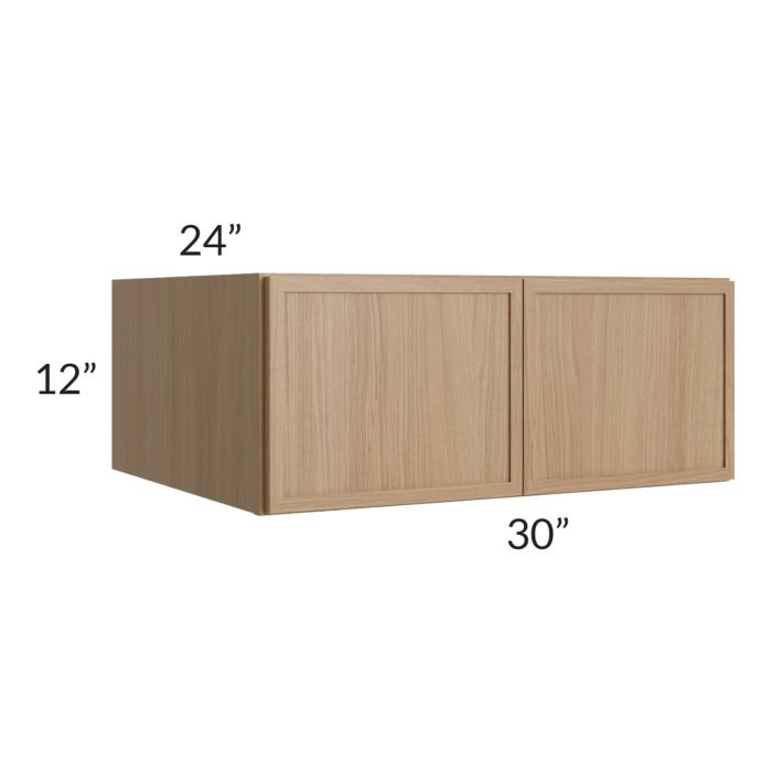 RTA Township Rift Oak 30" x 12" x 24" Wall Cabinet – Kitchen Oasis