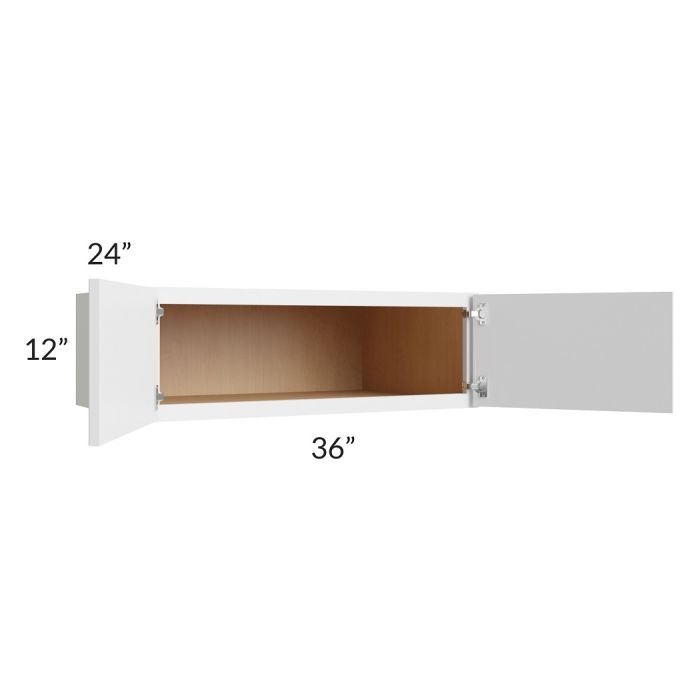 RTA Township White 36" x 12" x 24" Wall Cabinet – Kitchen Oasis
