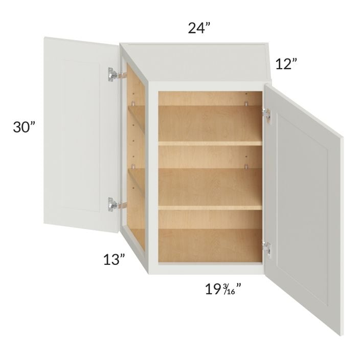 RTA Wellfleet Linen 24" x 30" Wall End Angle Cabinet – Kitchen Oasis