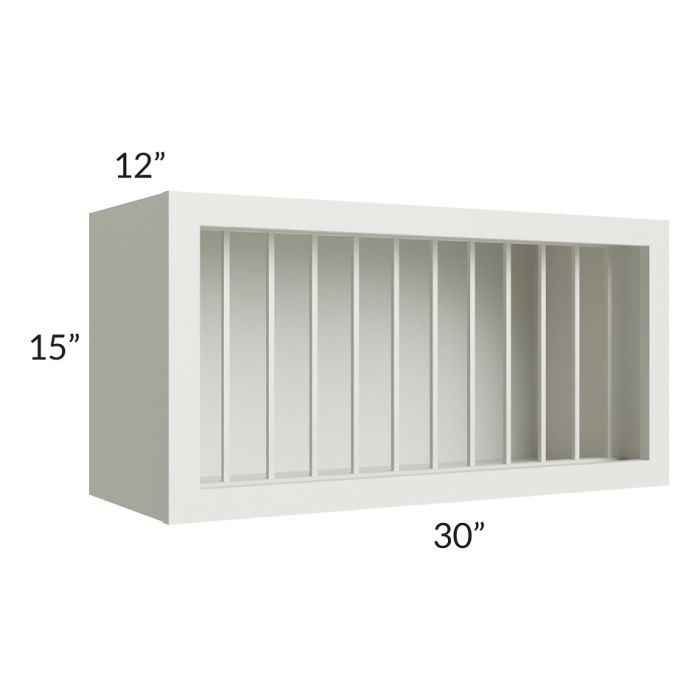 RTA Wellfleet Linen 30" x 15" Plate Rack Cabinet – Kitchen Oasis