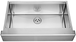 Ridge Front Apron 35" Stainless Steel Kirchen Sink by Chemcore Industr ...