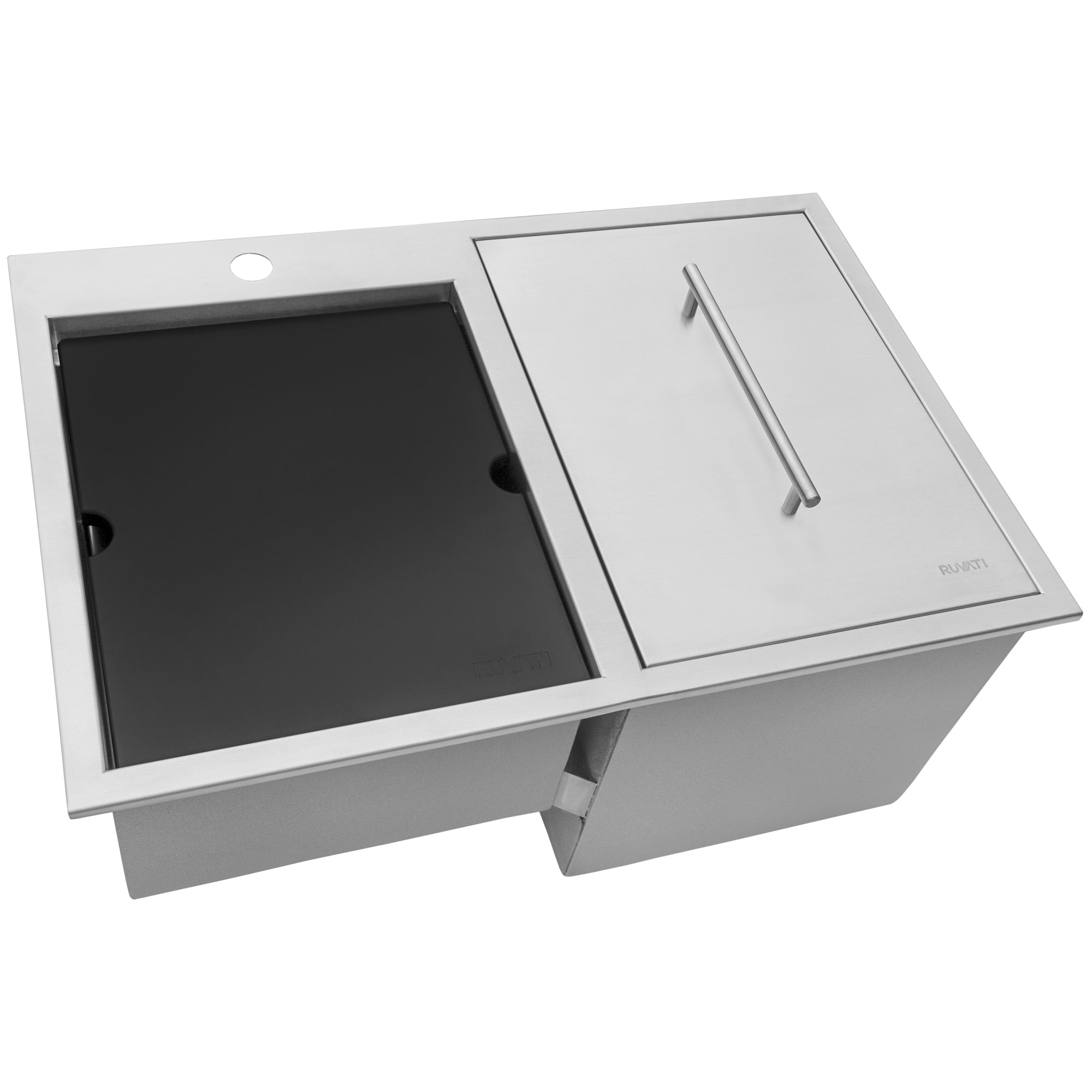 Ruvati Merino 29" x 20" Stainless Steel Insulated Ice Chest Sink With ...